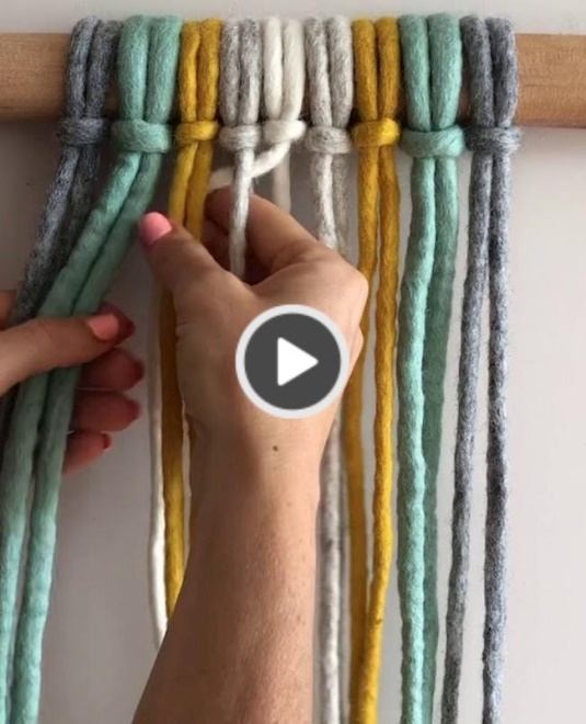How to weave continuous weave macrame