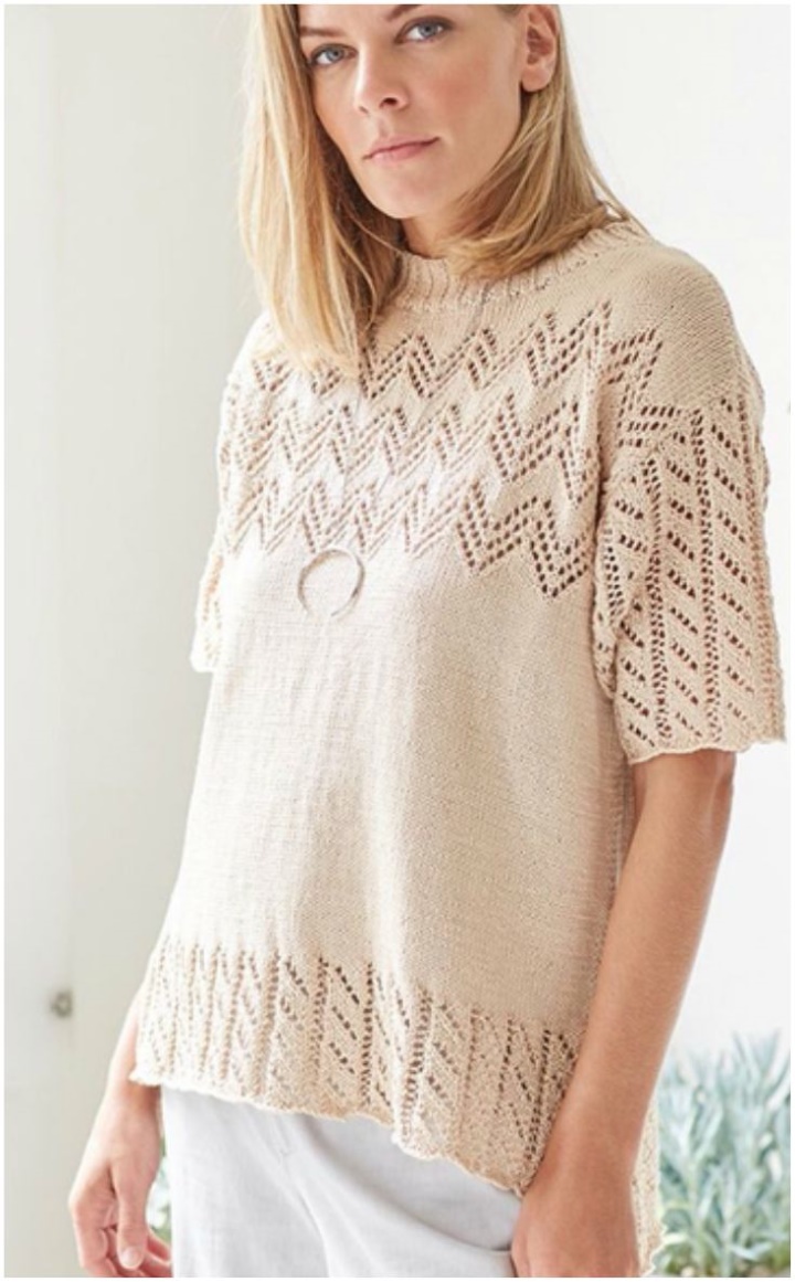 A DELICATE OPENWORK BLOUSE PATTERN