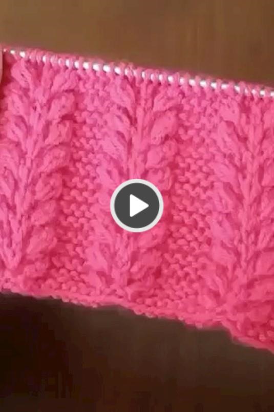 A gorgeous and super knitting pattern