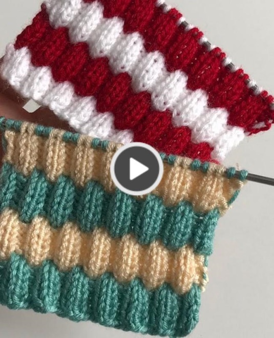 Embossed wonderful knitting pattern